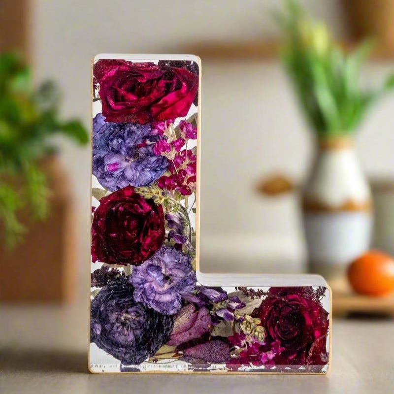 Large Floral Letter - Etsy