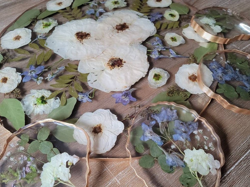 16 Round Geode Serving Tray Preserved Bouquet Platter - Etsy