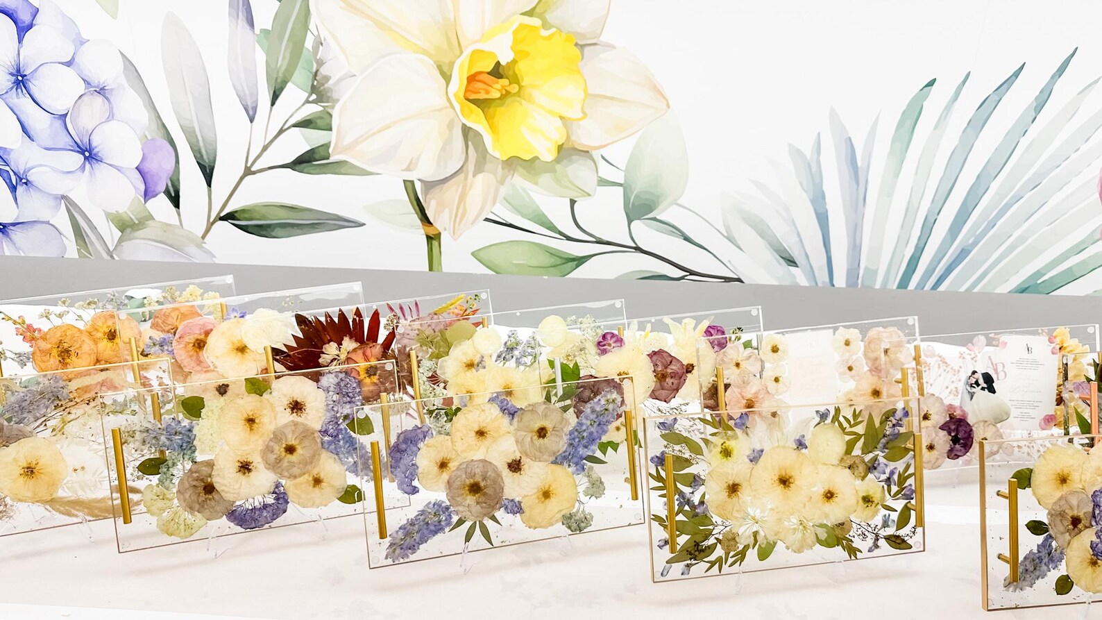 Memorial Flower Preservation Display Pressed Funeral Flower Tray ...