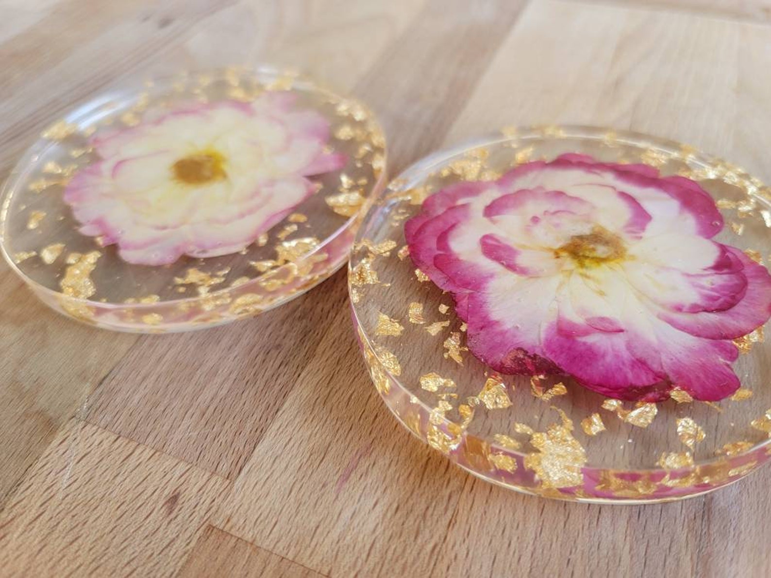 CUSTOM Round Coasters Resin Preserved Flower Coaster Bouquet - Etsy