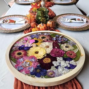 Wedding Bouquet Preservation Lazy Susan Pressed Flower Tray Wedding ...