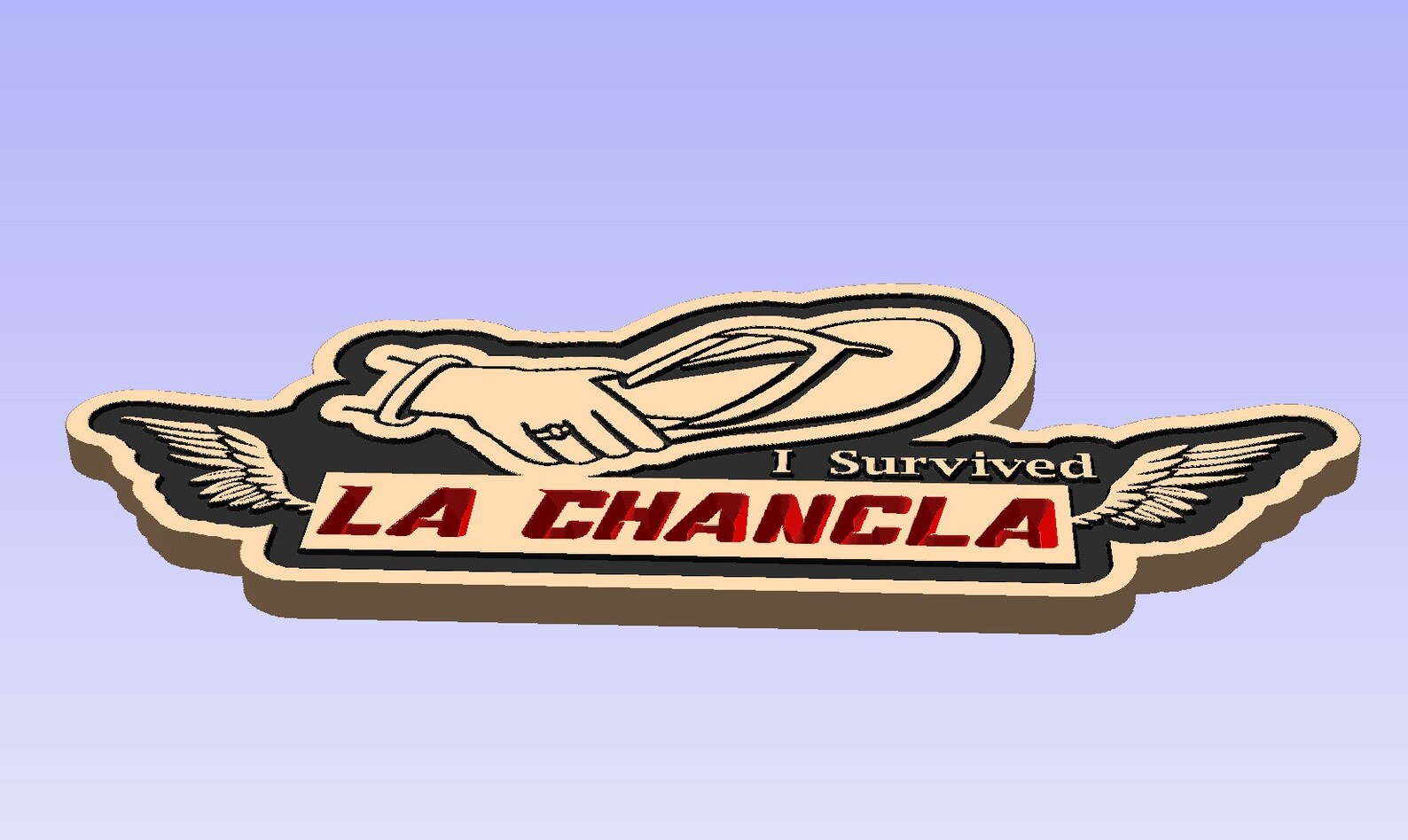 La Chancla Badge/sign of Honor. SVG File for Cnc Routers. - Etsy