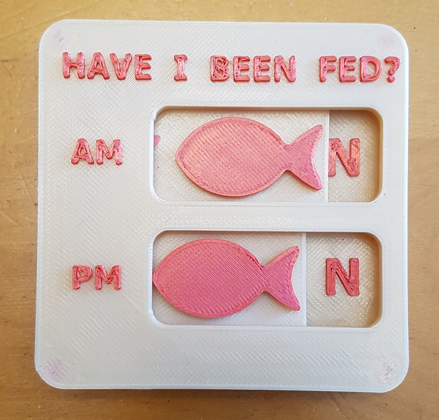 Personalized Fish Feeding Tracker - Custom Pet Feed Reminder ...