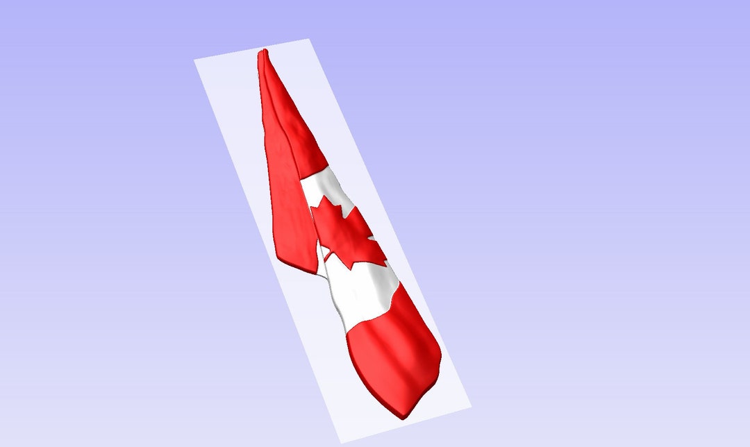 Canada Draped Flag. CNC File for Wood, 3D STL Model - Etsy