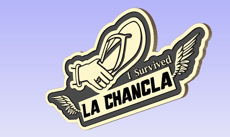 La Chancla Badge/sign of Honor. SVG File for Cnc Routers. - Etsy