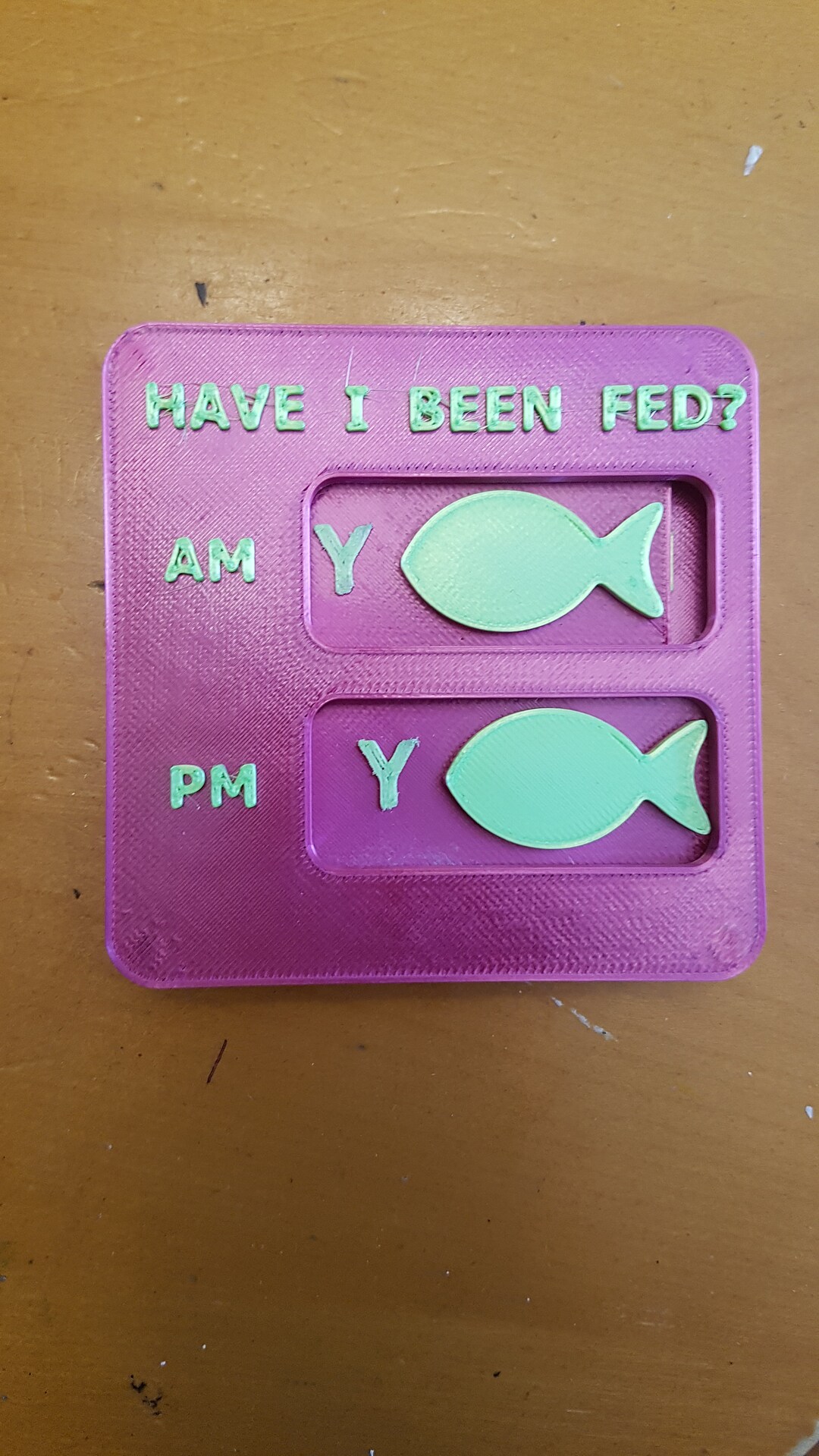 Personalized Fish Feeding Tracker - Custom Pet Feed Reminder ...
