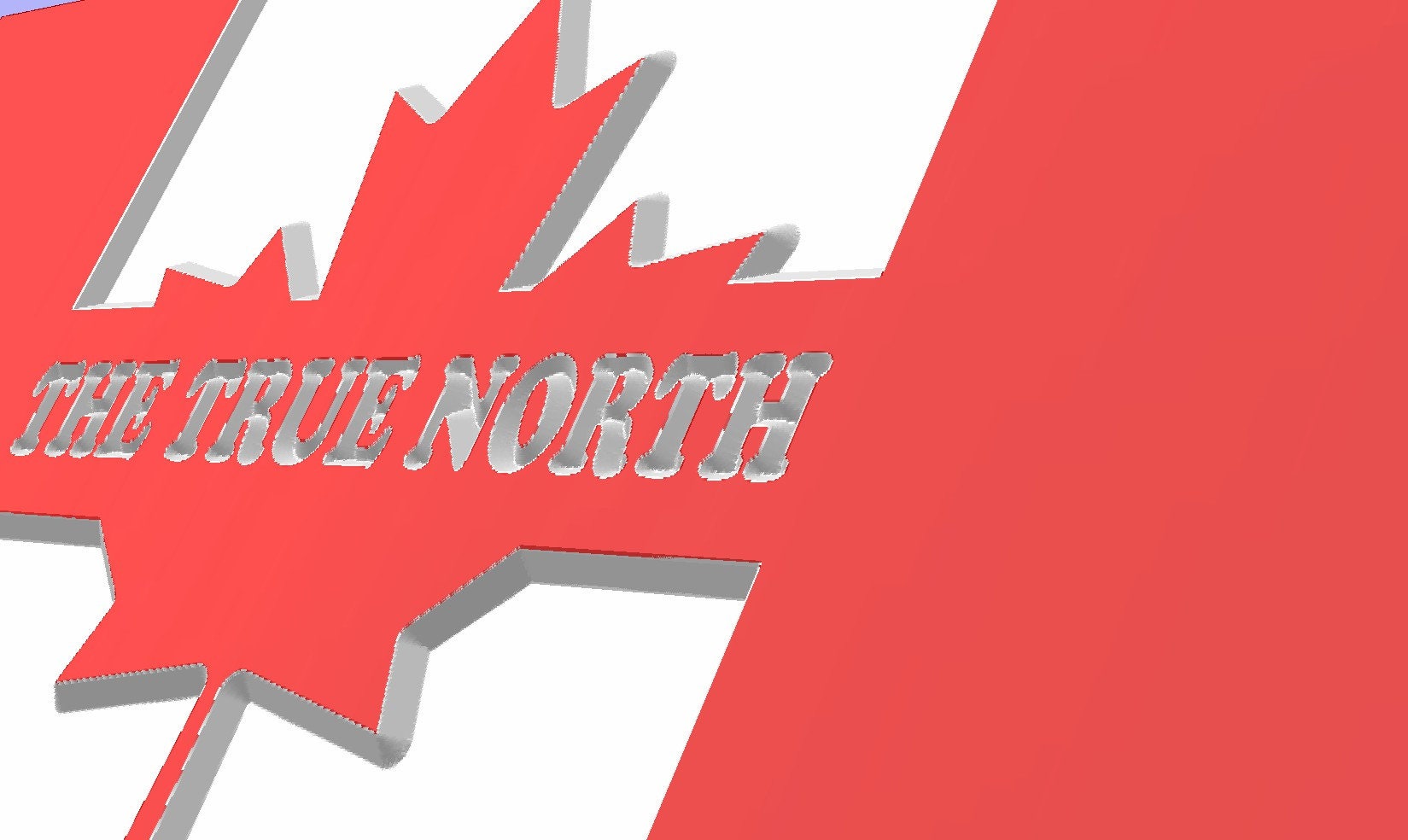 Canada True North Flag. CNC File for Wood, for V-bit Engraving - Etsy