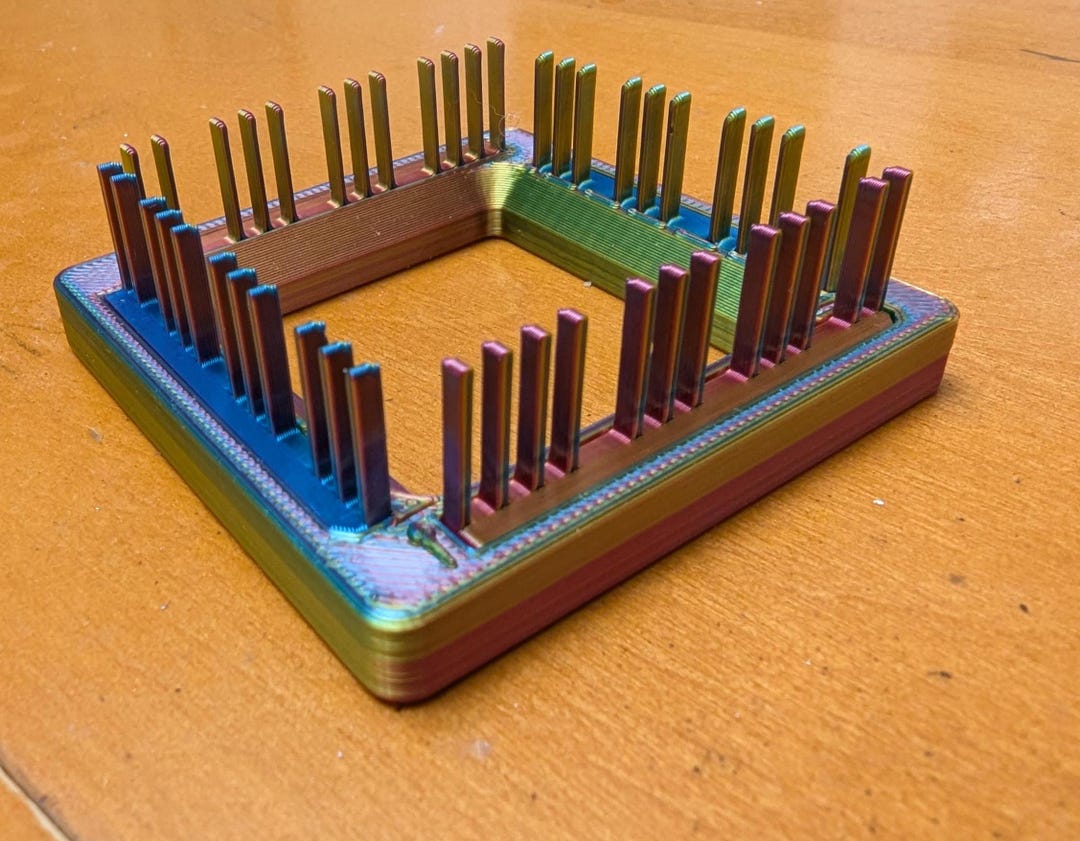 3d-printed Square Loom Frames (no Nails, Pin Loom Magic Weaving) - 1 ...
