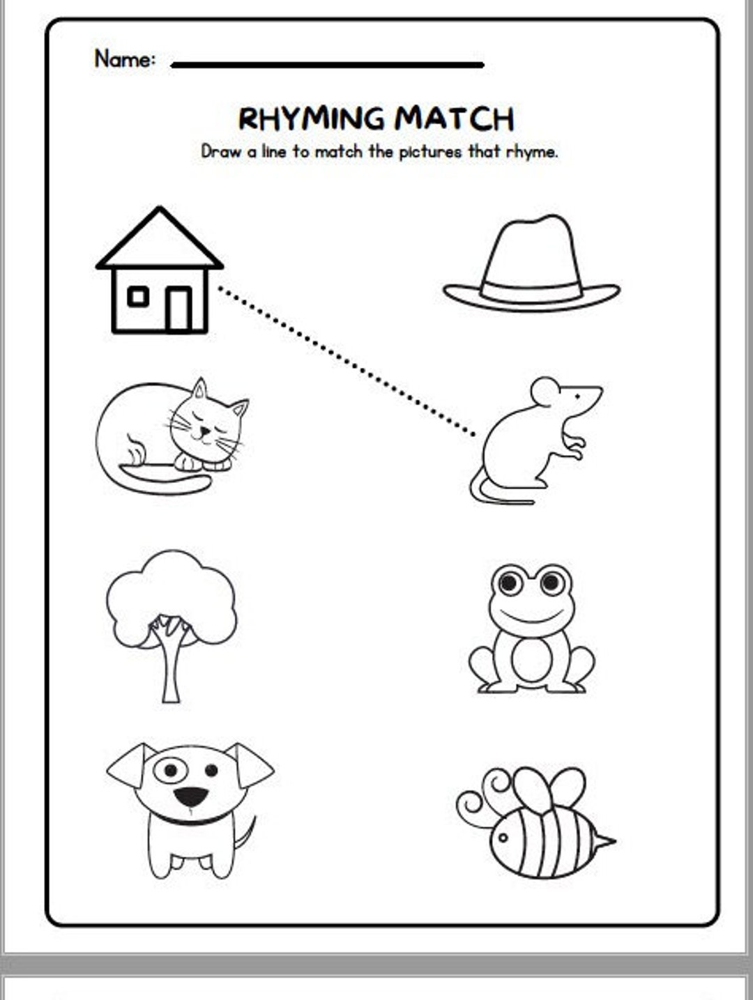 Match the Rhyme - Etsy