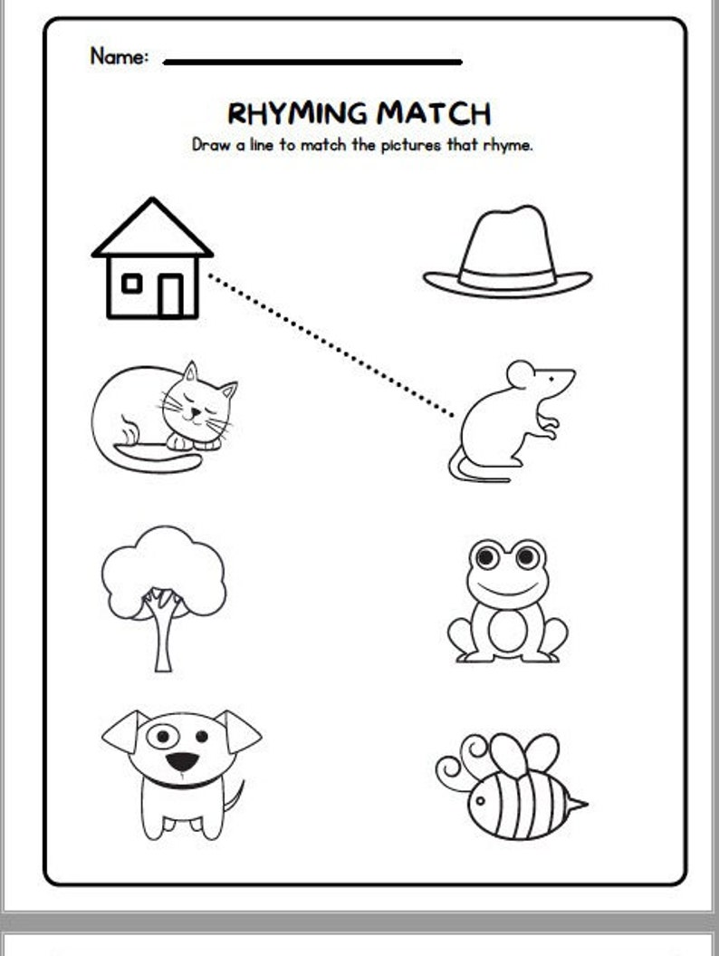 Match the Rhyme - Etsy