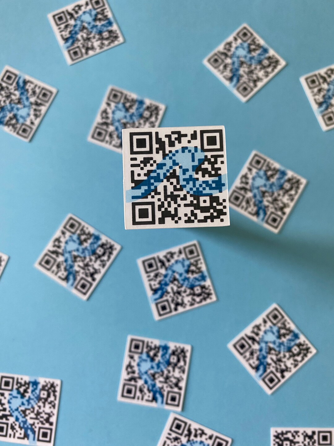 Baby Shark QR Vinyl Sticker - Etsy