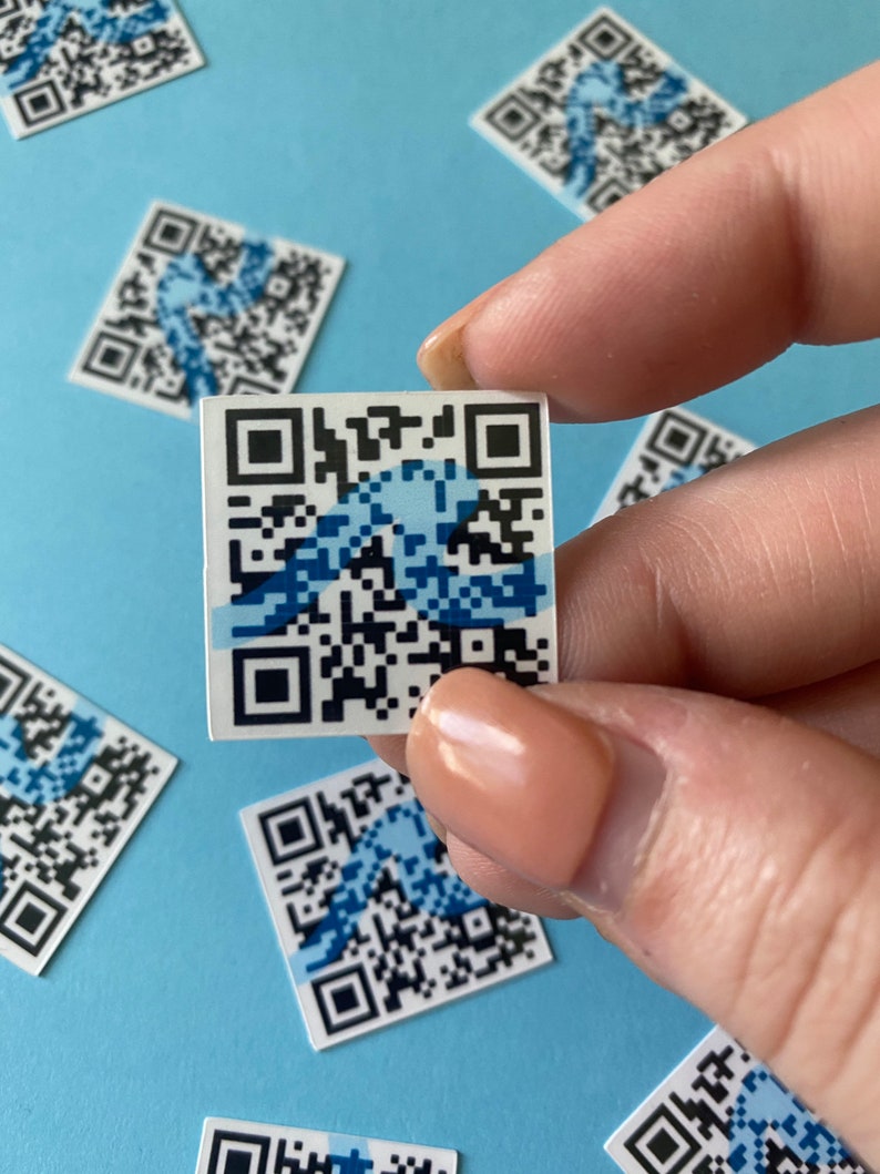 Baby Shark QR Vinyl Sticker - Etsy