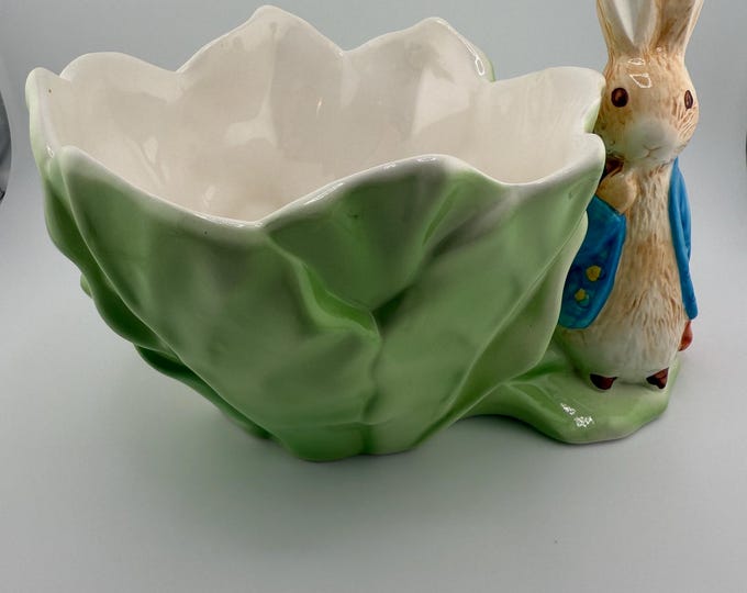 Vintage Beatrix Potter Peter Rabbit Planter - Etsy