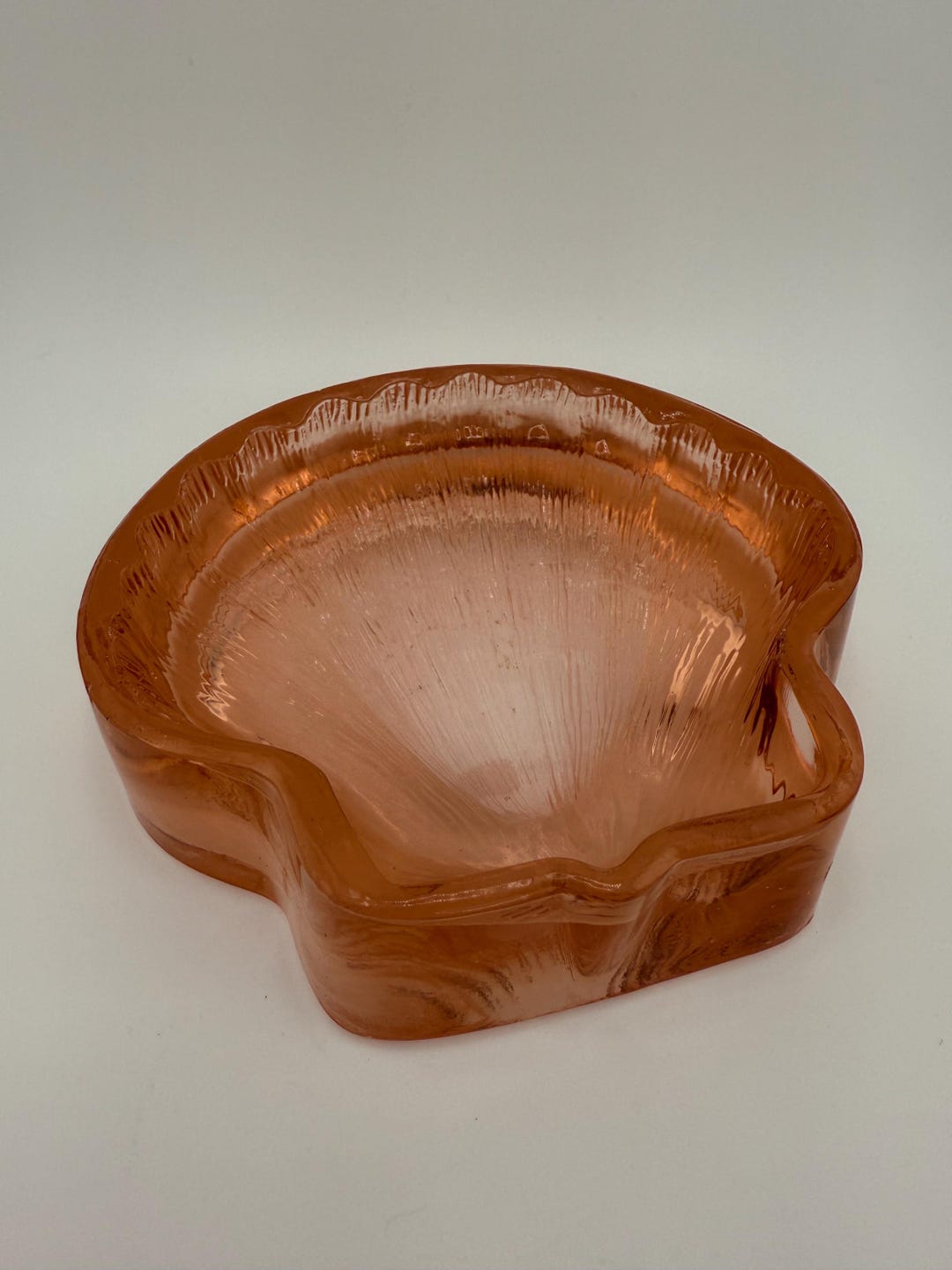 Pink Depression Glass Shell Soap Dish - Etsy