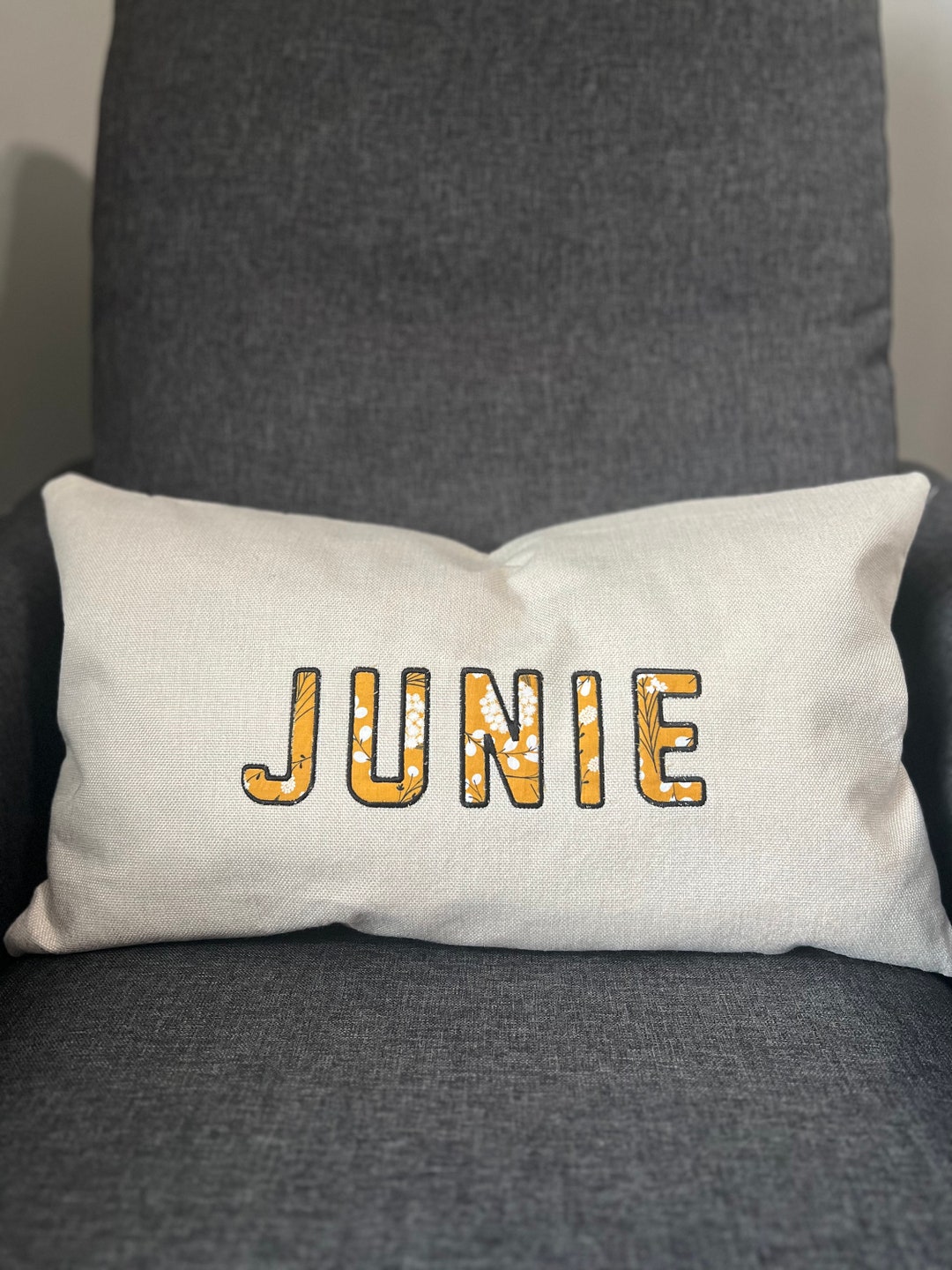Custom Embroidery Pillow, Customize Pillowcase, Baby Name Pillow, Throw ...