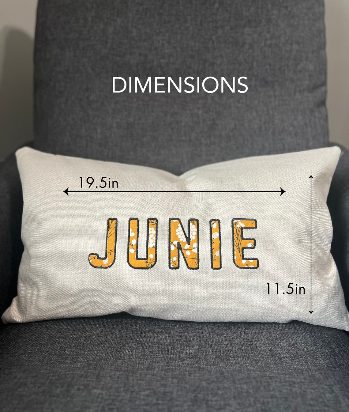 Custom Embroidery Pillow, Customize Pillowcase, Baby Name Pillow, Throw ...