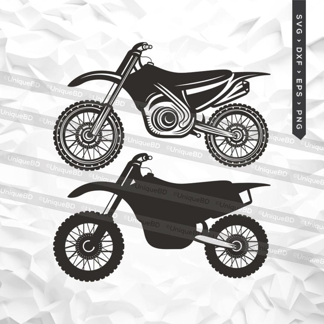 Best Dirt Bike SVG File for Cricut Moto Cross PNG Biker & Motorbike ...