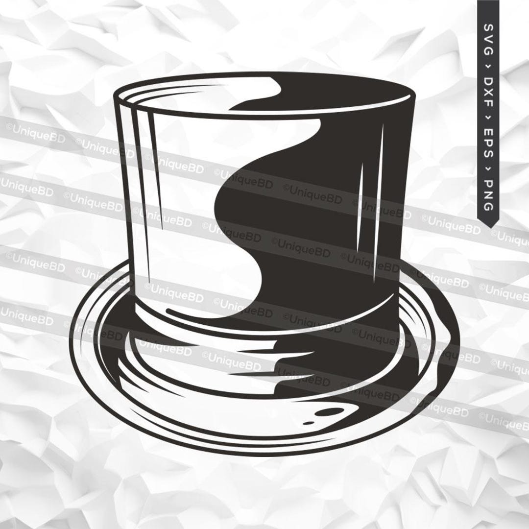 Top Hat SVG Cut File Hat Svg Gentleman Hat Svg Retro Hat Svg Fedora Hat ...