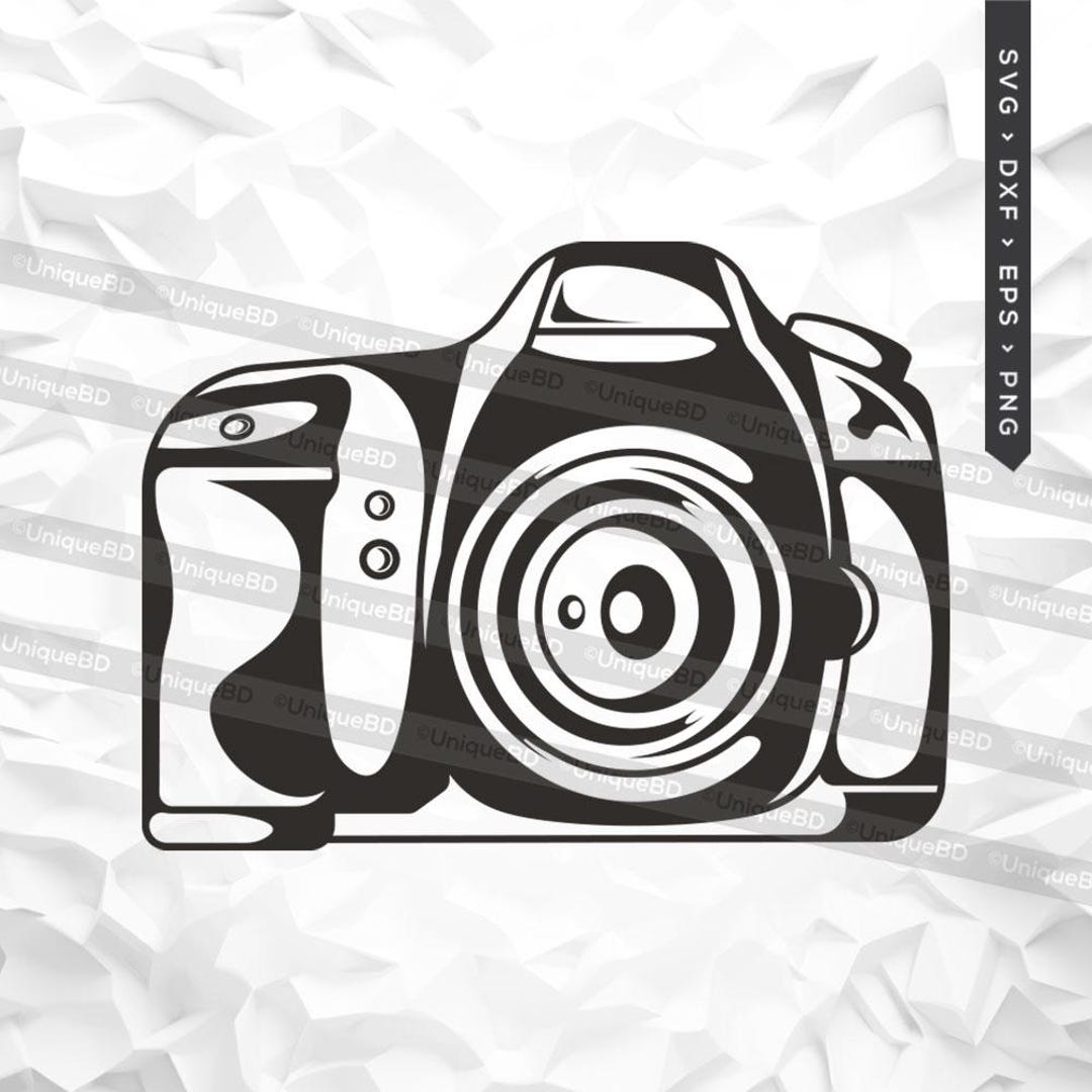 Camera SVG Vector Graphic DSLR and Polaroid Cut Files, Silhouettes ...
