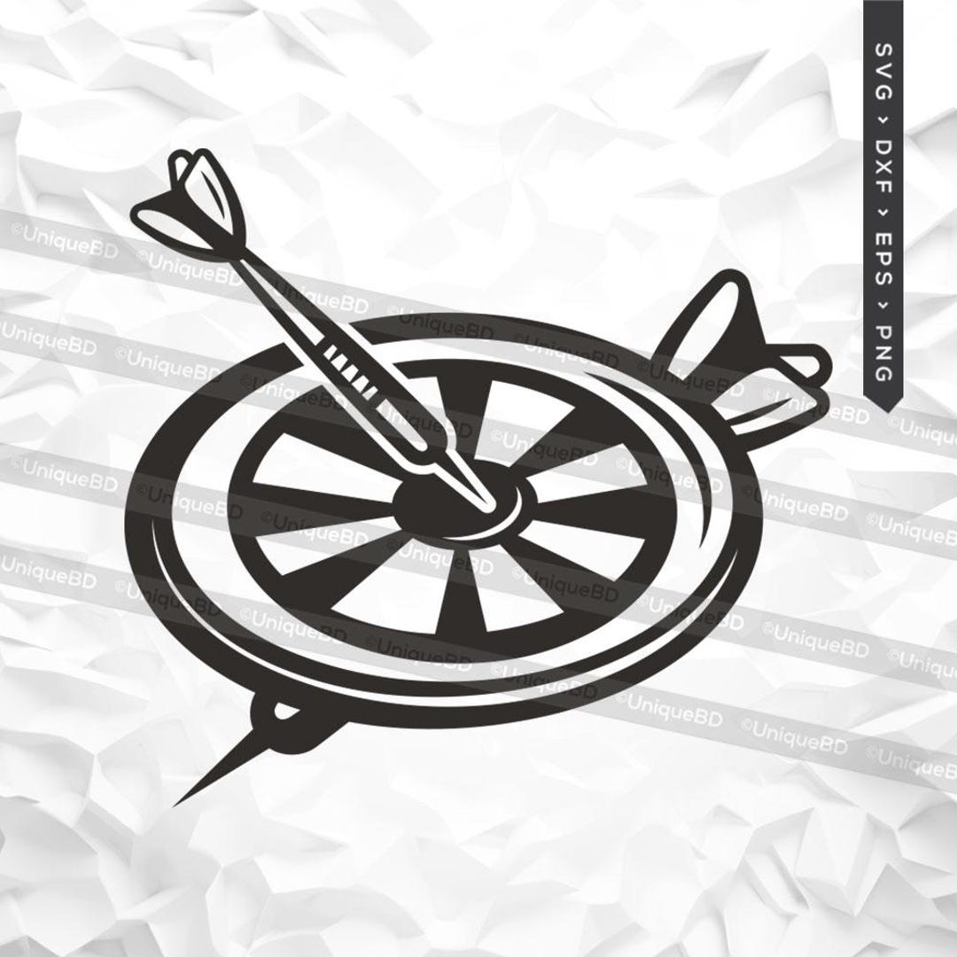 Dart Game SVG Cut File - Perfect for Cricut and Glowforge | Dartboard ...