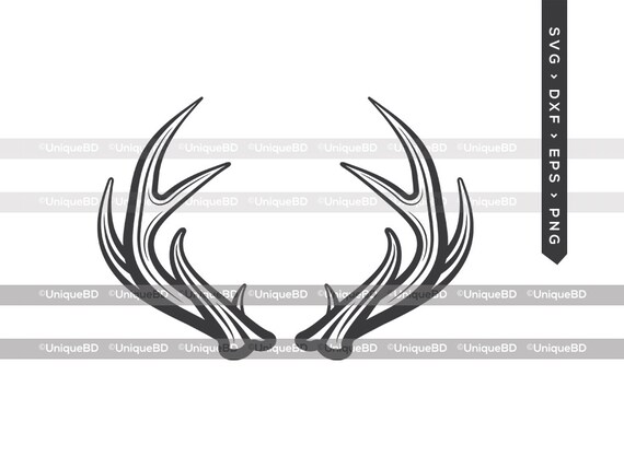 Deer Antlers SVG Cut File Antler Svg Buck Svg Hunting - Etsy