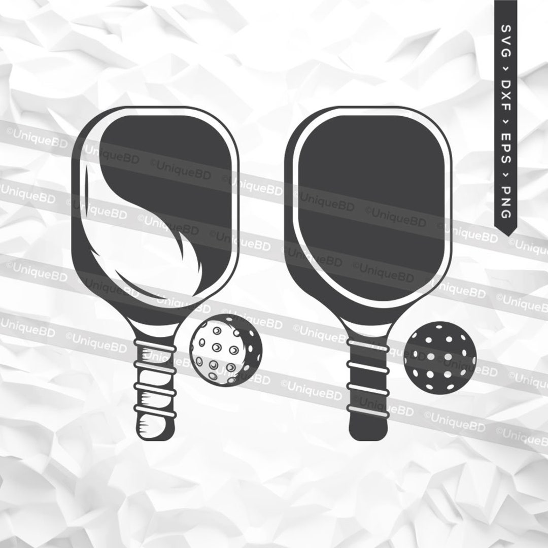 Pickleball SVG Paddle Ball Clipart and Vector Graphics Dink, Paddle ...