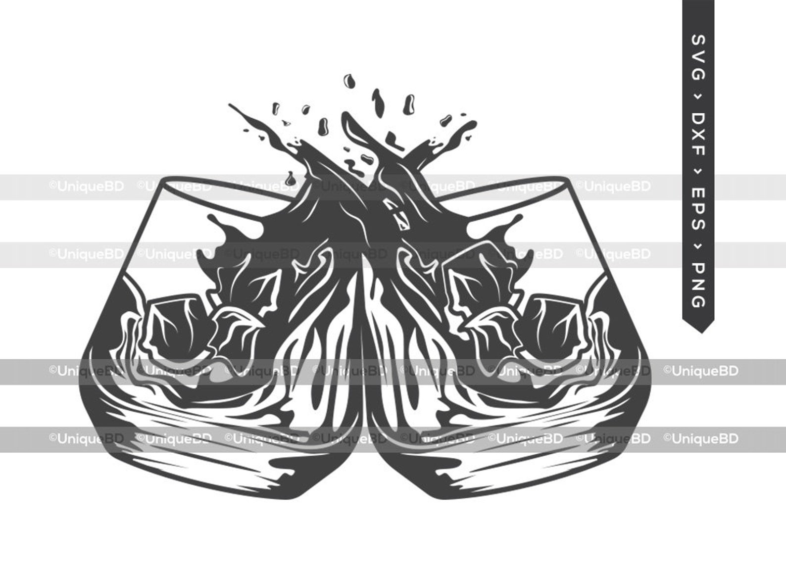 Whiskey Glass Toast Svg Cut File Alcohol Glass Svg Whiskey Etsy