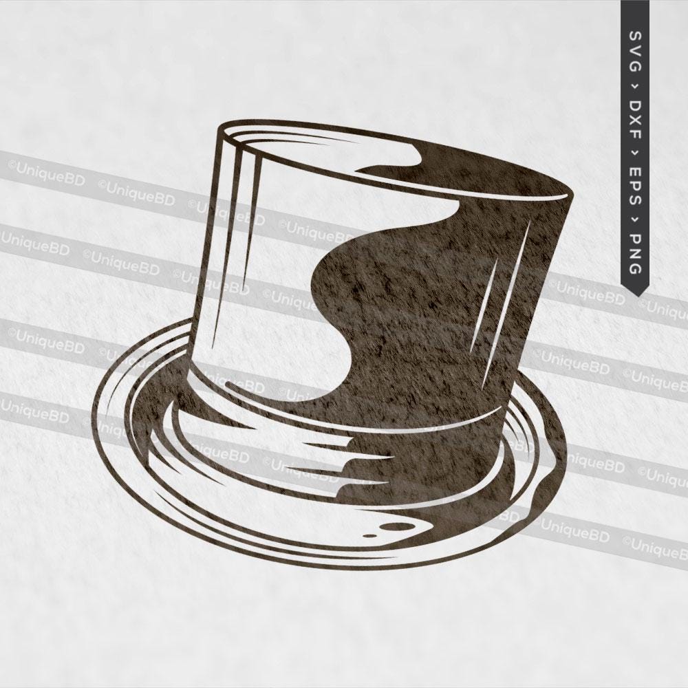 Top Hat SVG Cut File Hat Svg Gentleman Hat Svg Retro Hat Svg Fedora Hat ...