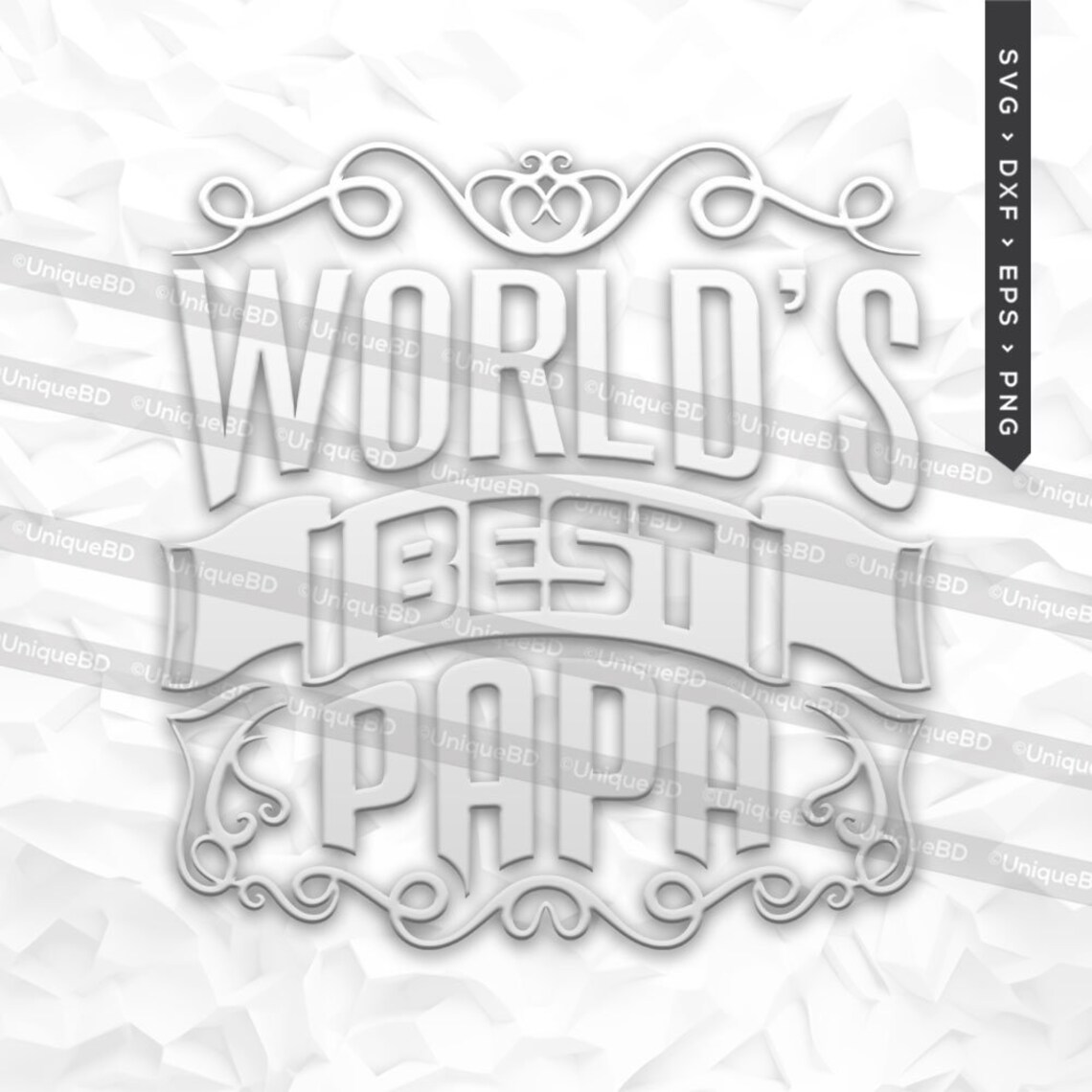 Papa Svg Worlds Best Papa Ever SVG Fathers Day Svg T-shirt Design - Etsy