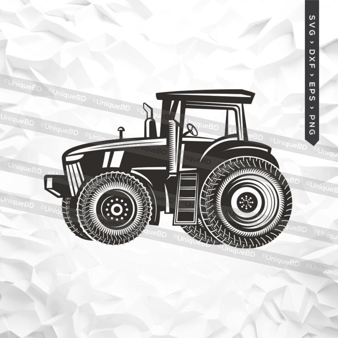 Farm Tractor SVG Cut File Agriculture Tractor PNG, Silhouette and ...