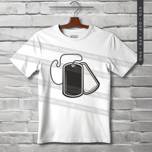 US Army Dog Tags SVG Military Dog Tags Cricut Cut Files Vector Design ...