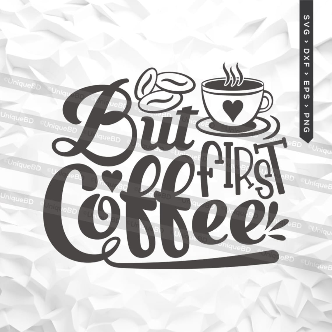 But First Coffee Svg Caffeine Funny Png Gift Ever Best Cut - Etsy