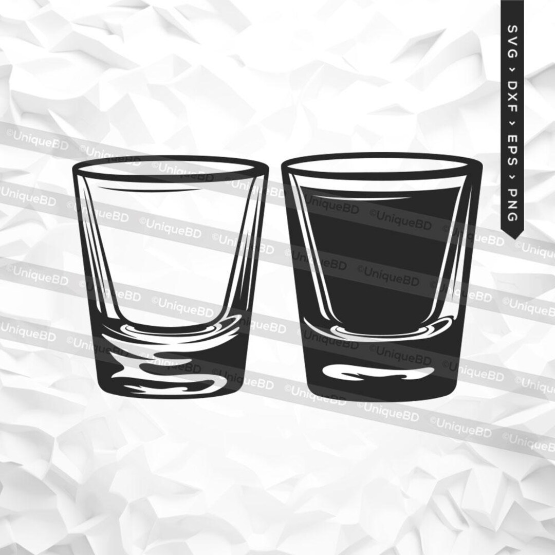 Shot Glass SVG | Short Glass Clipart | Shot Glass Icon & Vector for ...