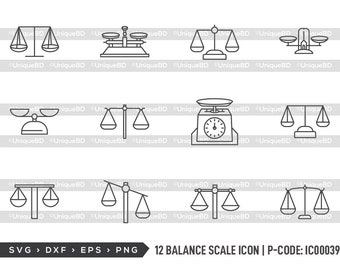 Scale Icon Svg - Etsy