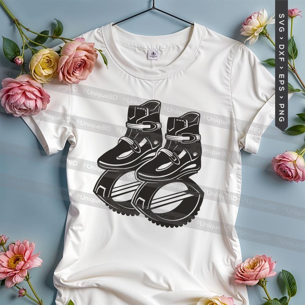 Kangoo Boots Silhouette SVG Cut File | Kangoo Jumps Clipart for Workout ...