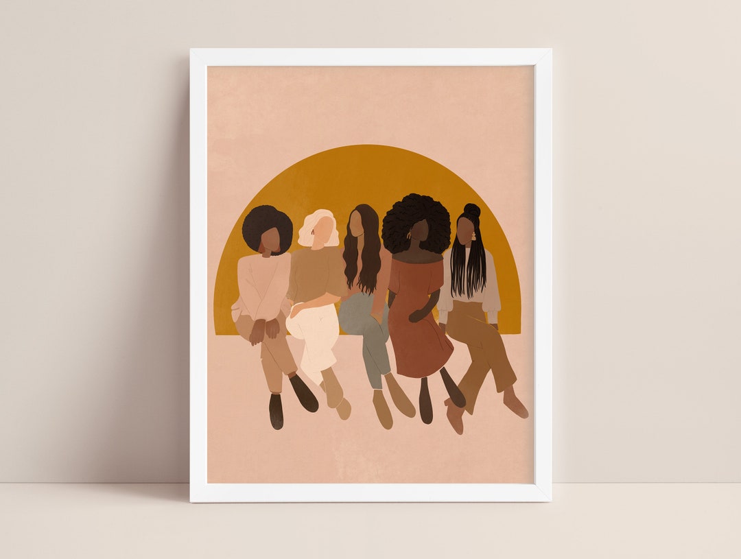 Friendship Arch Portrait | Art Print | Diversity Art | Home Decor ...