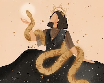 Stay Rooted Goddess Grounded Art Digital Art Spiritual Portrait Cosmic ...