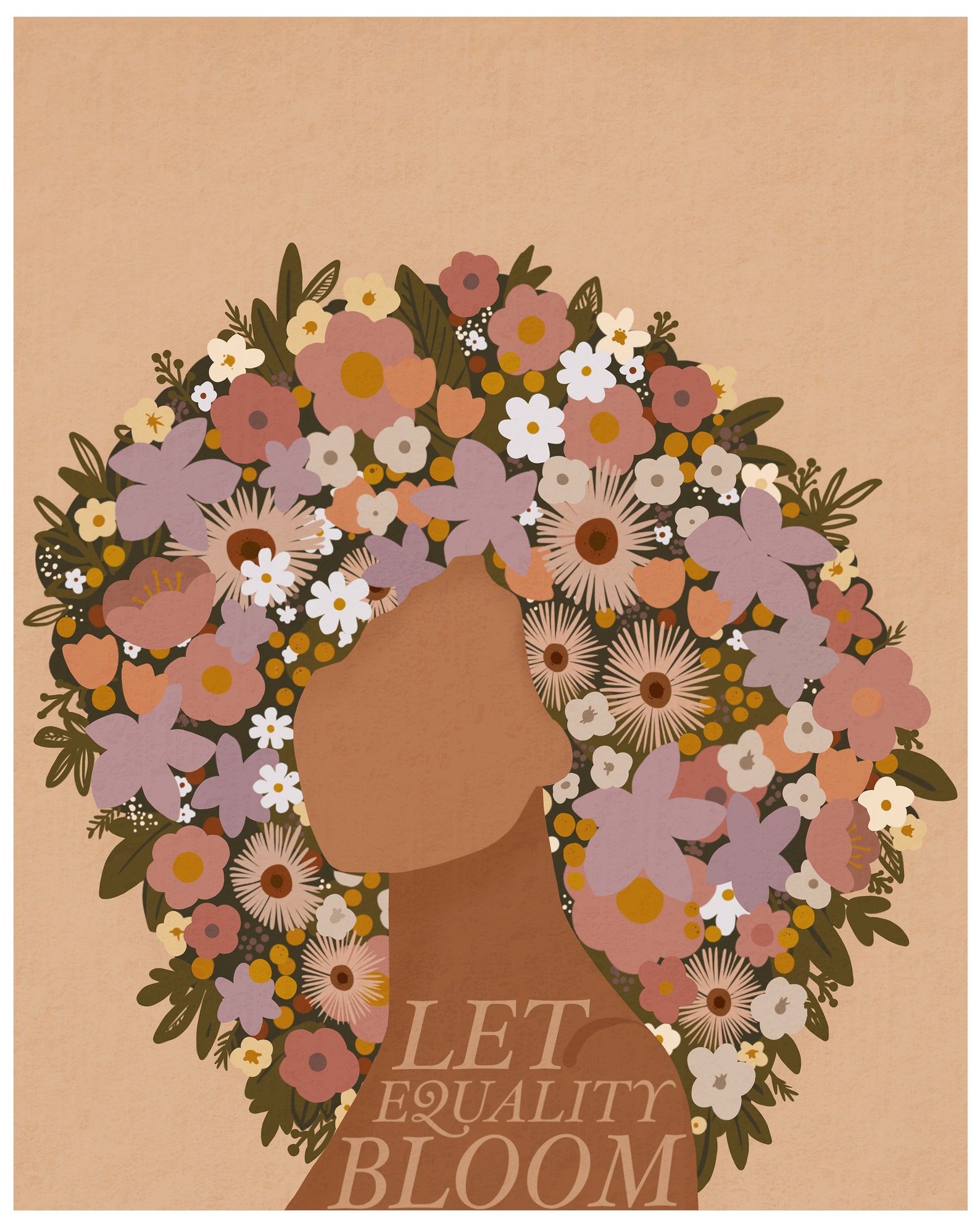 Let Equality Bloom Art Print Diversity Art Home Decor - Etsy