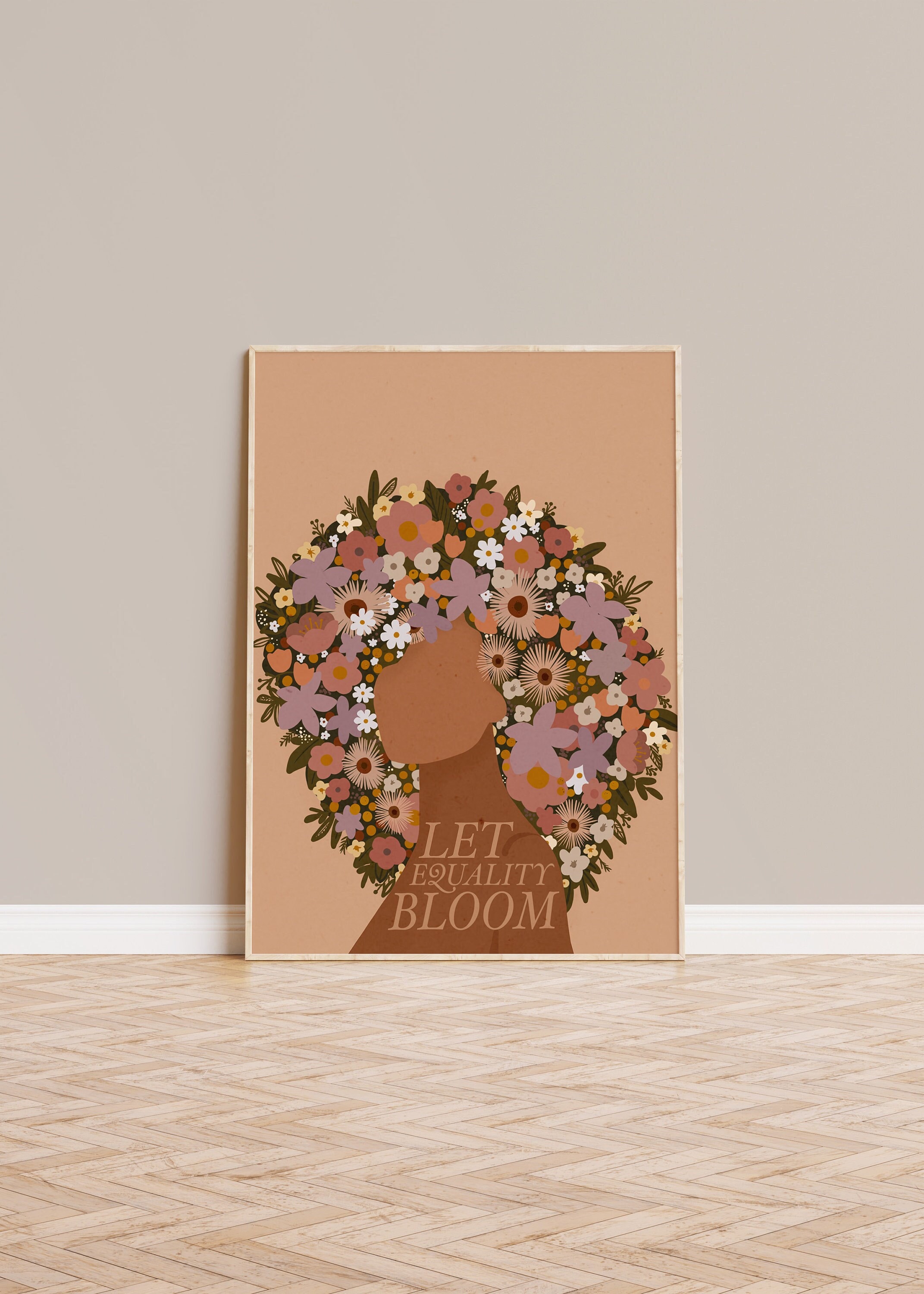 Let Equality Bloom Art Print Diversity Art Home Decor - Etsy