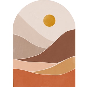 Desert Sun | Art Print | Desert Art | Home Decor | Wall Art ...