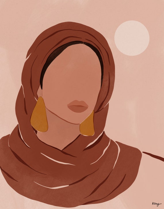 Muslim Hijab Girl Art