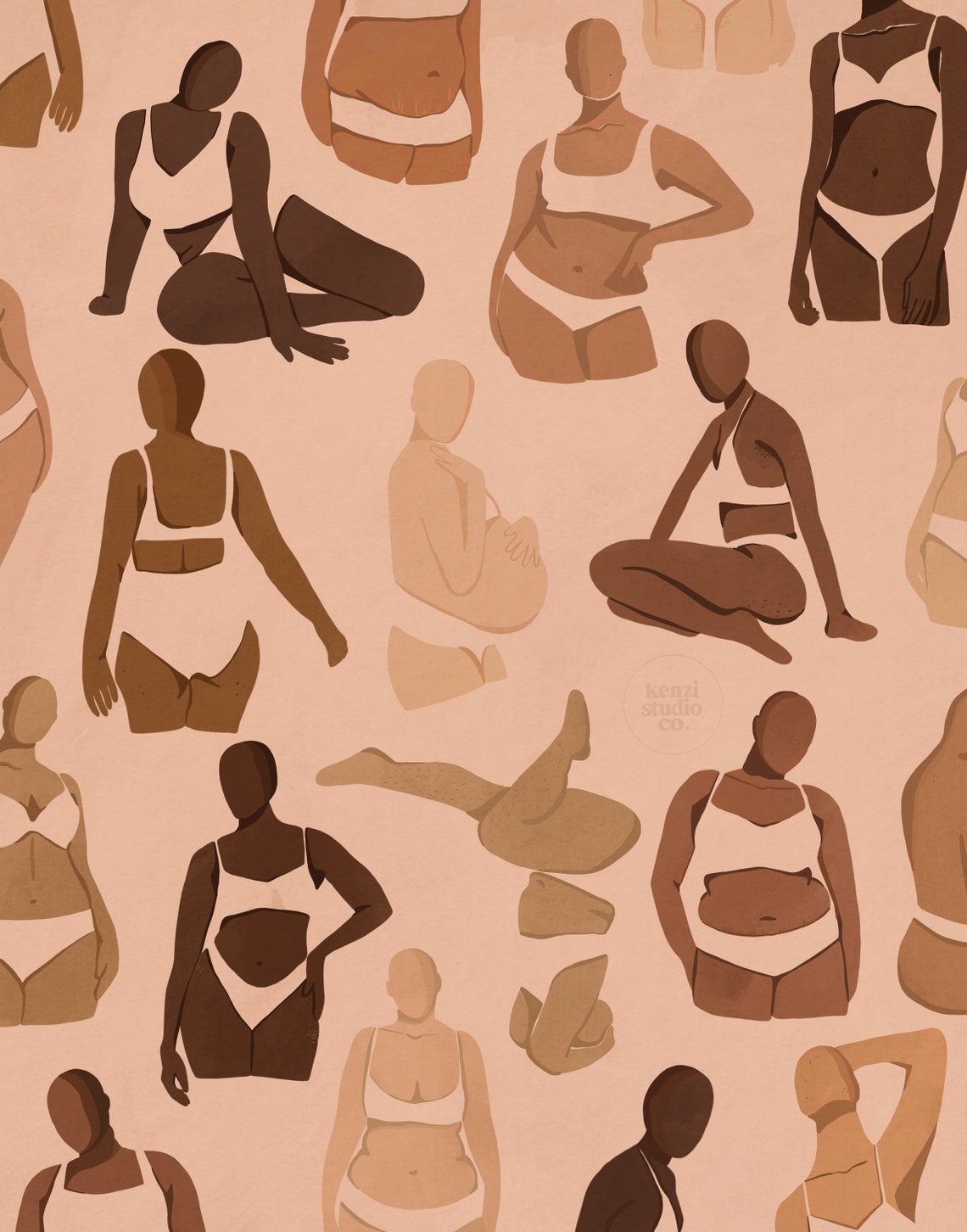 Every Body is Beautiful Art Print Diversity Art Body - Etsy