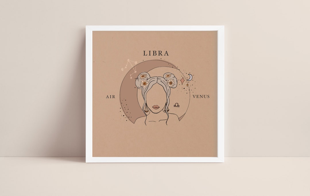 Libra Zodiac Artwork | Horoscope Art | Astrology Illustration ...