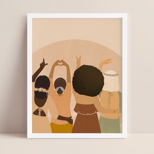 Let Equality Bloom Art Print Diversity Art Home Decor - Etsy