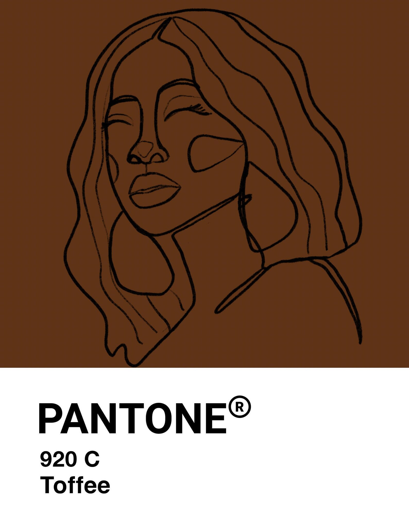 Pantone Skin Tones Toffee / Art print / diversity art / Home - Etsy España
