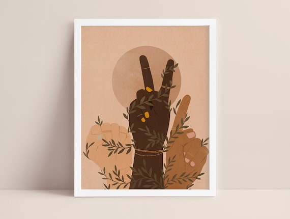 Stronger Together Hands Art Print Diversity Art Home - Etsy