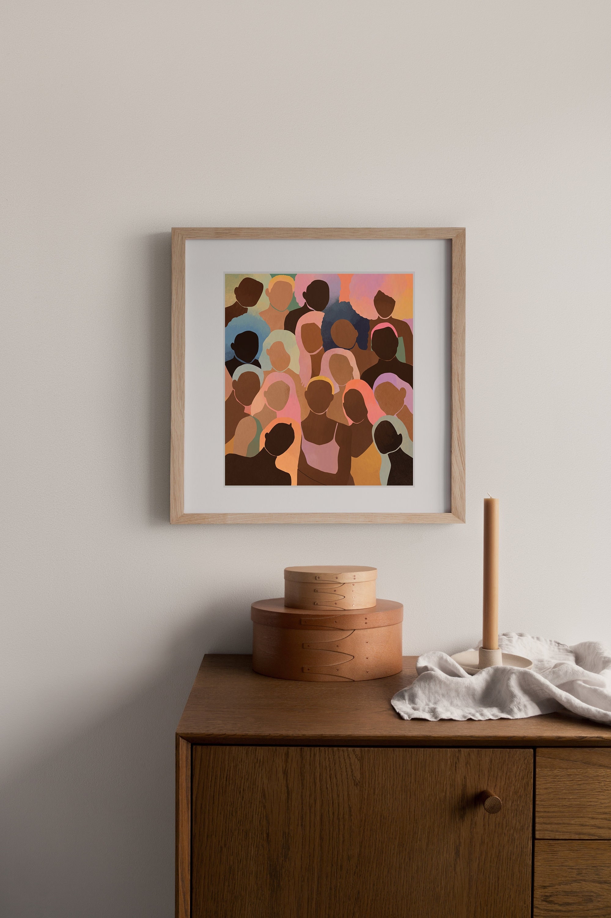 Melanin Rainbow Art Print Diversity Art Home Decor | Etsy