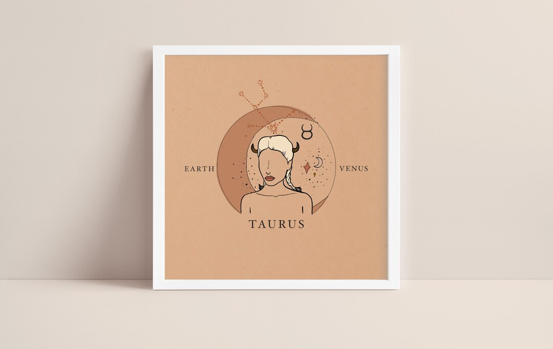 Taurus Zodiac Artwork | Horoscope Art | Astrology Illustration ...
