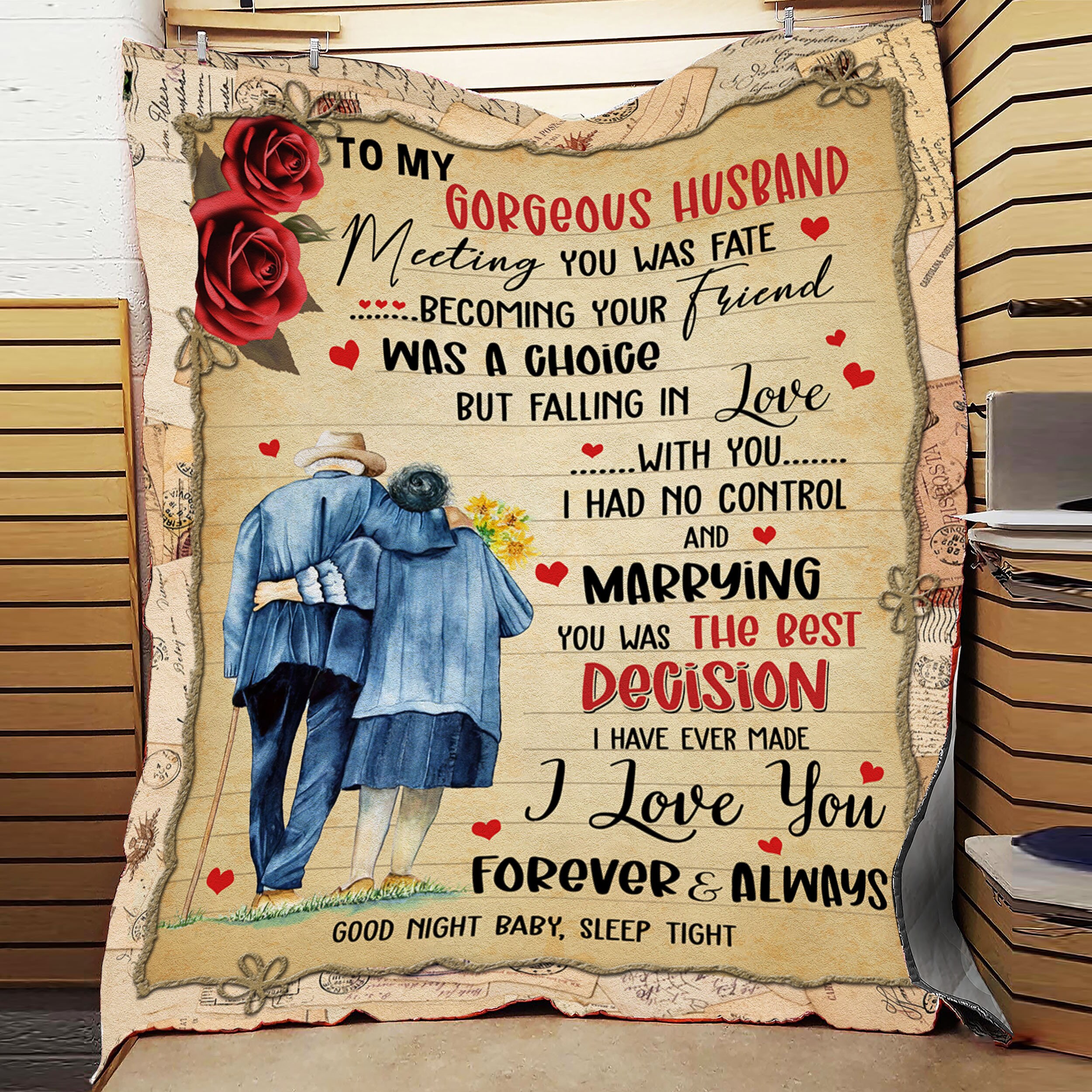 To My Husband Blanket I Love You Forever Always Blanket Etsy