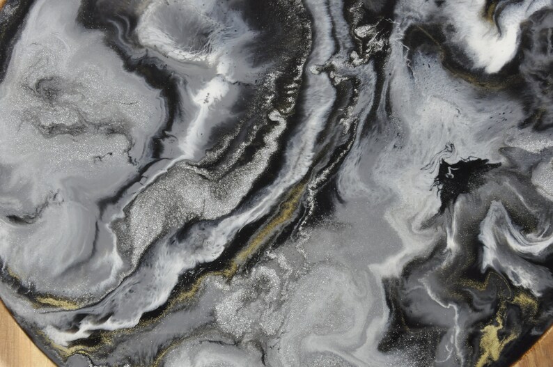 Smoke - Resin Art Lazy Susan - Etsy